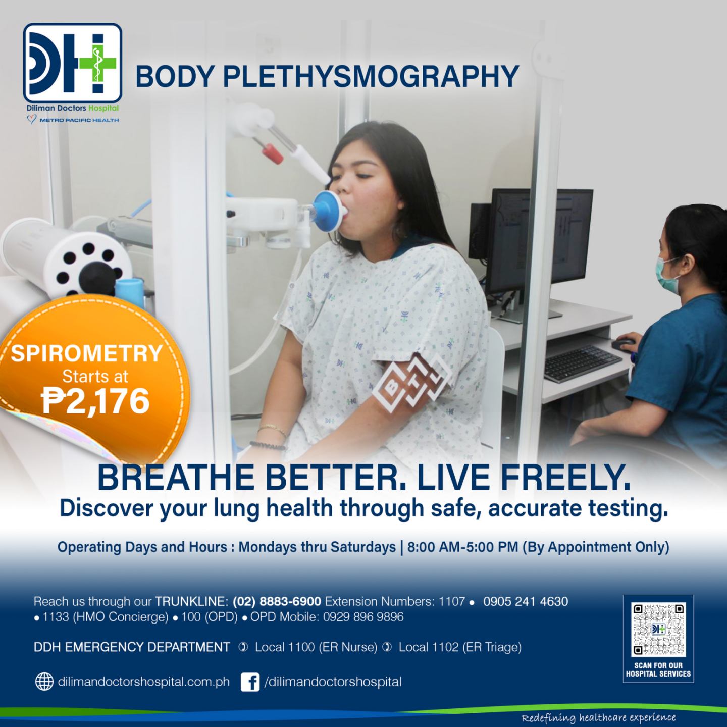BODY PLETHYSMOGRAPHY - Diliman Doctors Hospital