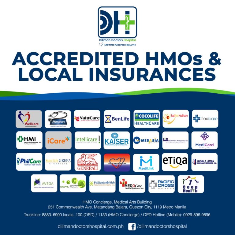 ACCREDITED HMOs & LOCAL INSURANCES - Diliman Doctors Hospital