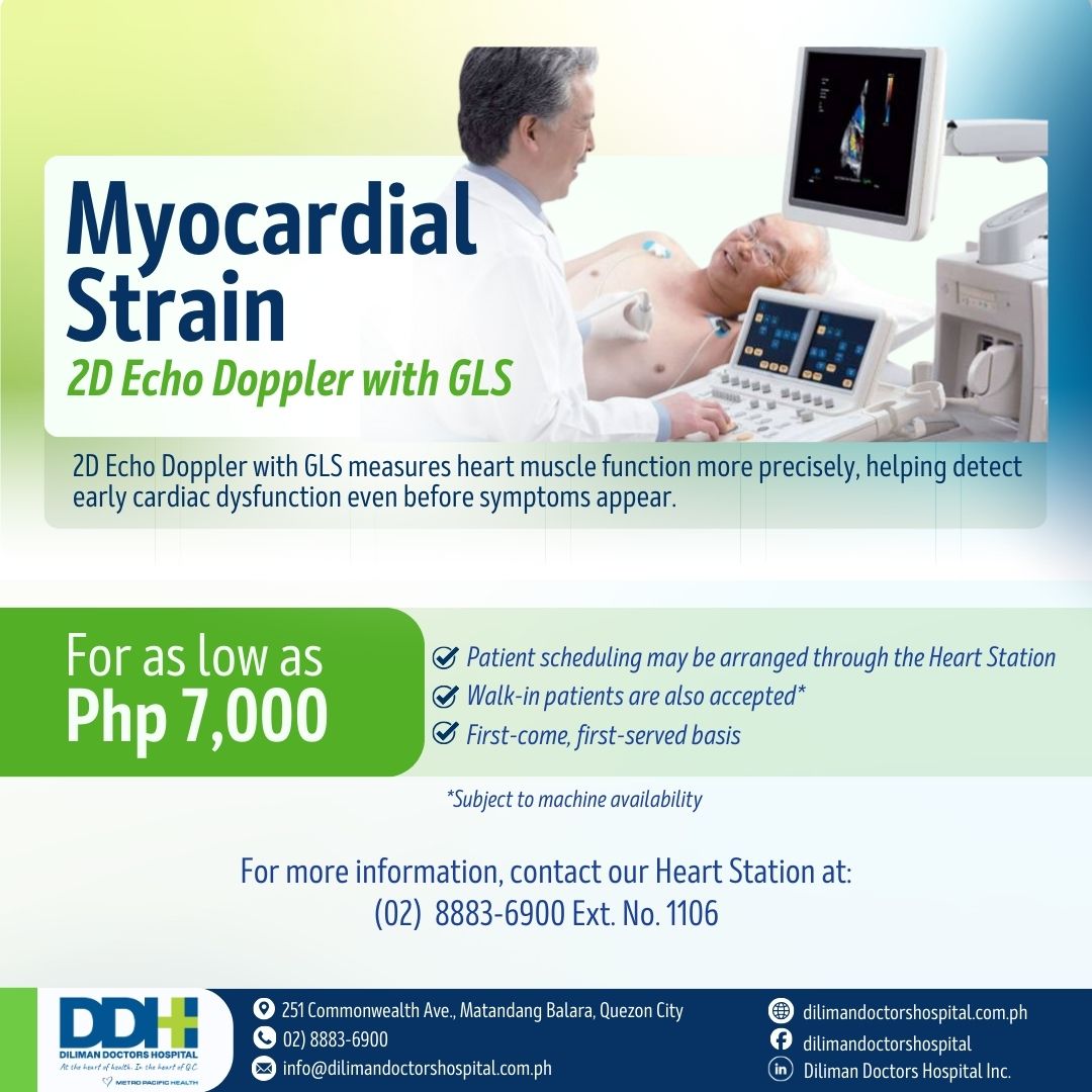 MYORCARDIAL STRAIN 2D ECHO DOPPLER WITH GLS - Diliman Doctors Hospital