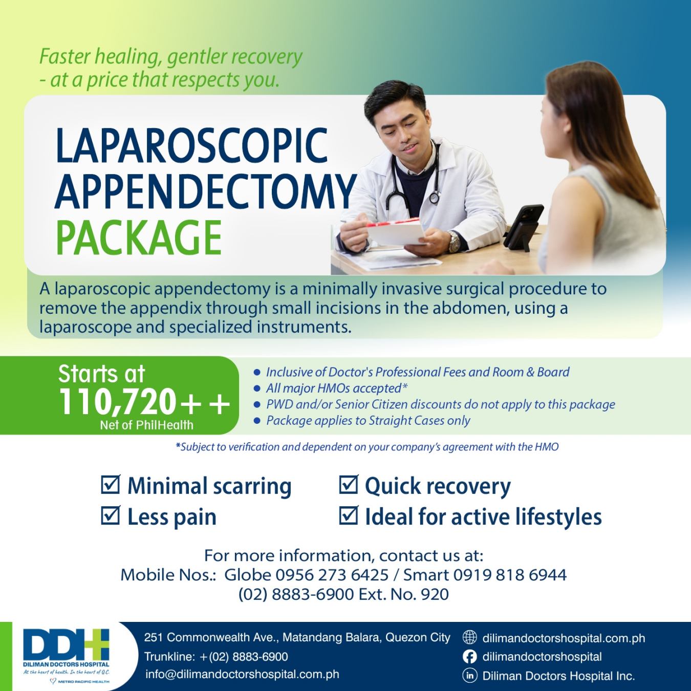 LAPAROSCOPIC APPENDECTOMY - Diliman Doctors Hospital